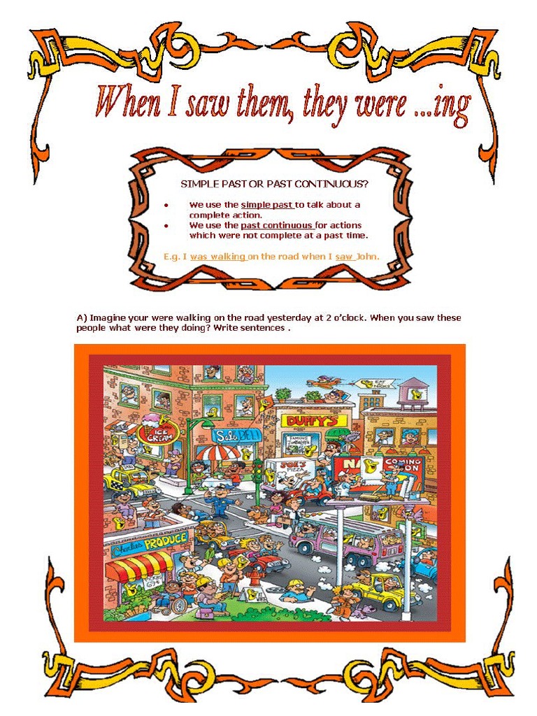 Past Simple and Past Cont | PDF