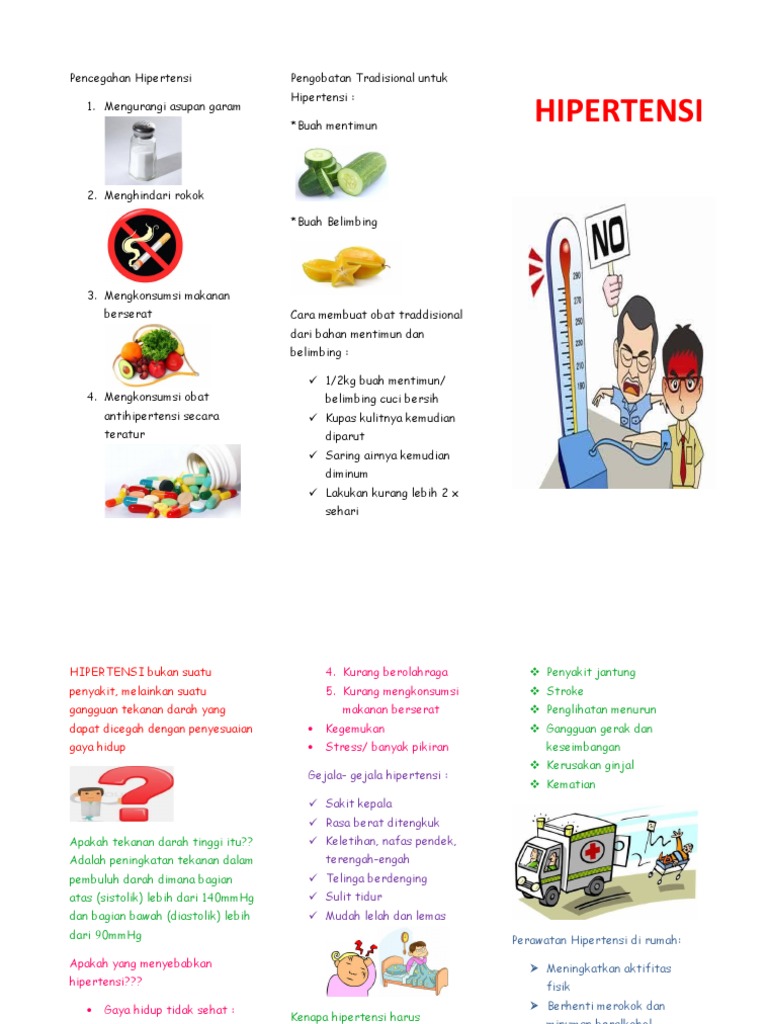 Leaflet Hipertensi | PDF