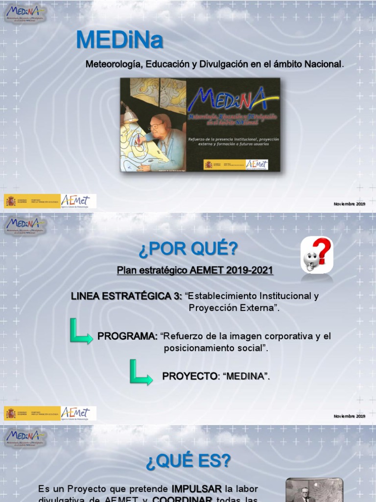 Presentacion Proyecto MEDINA | PDF | Science | Meteorología