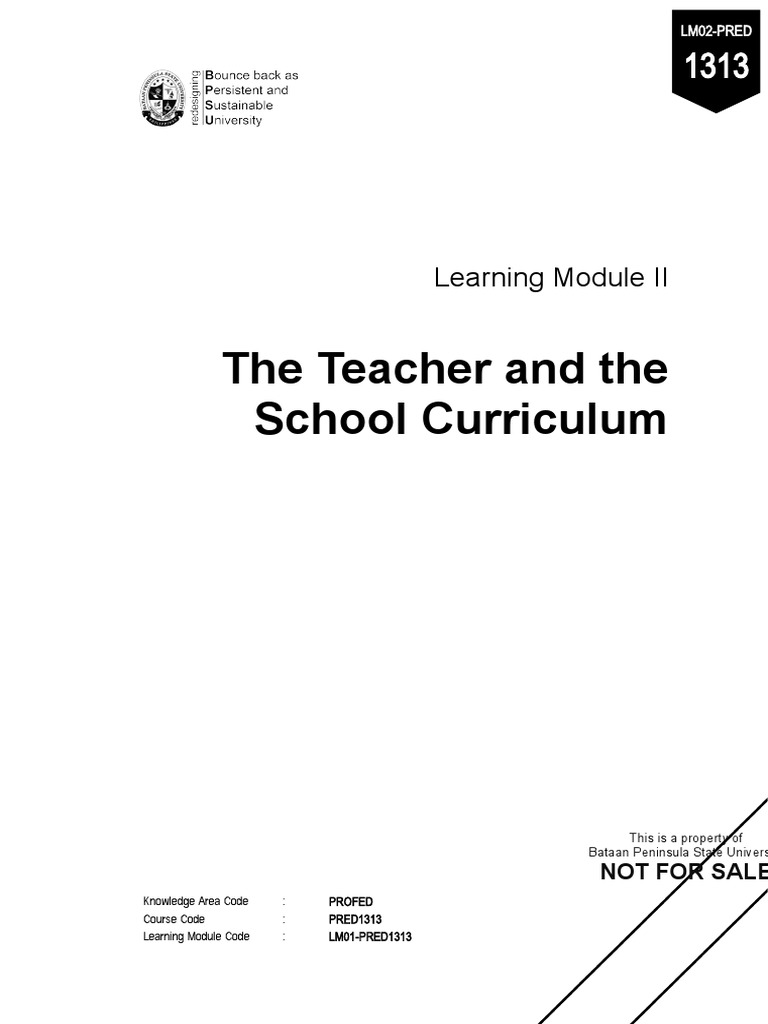 Module - Historical Foundations of The Curriculum | PDF | Curriculum | Teaching Method