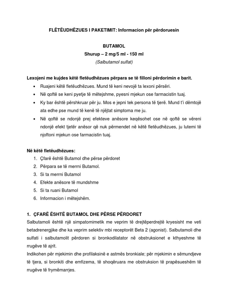 Butamol - Shurup | PDF