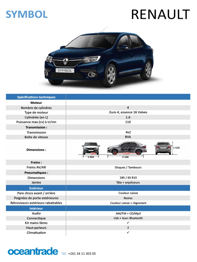 Renault Logan Symbol | PDF | Voitures des États-Unis | Véhicules
