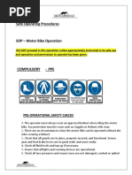 SOP - Movement of Light Vehicles in Mines | PDF | Vehicles | Traffic