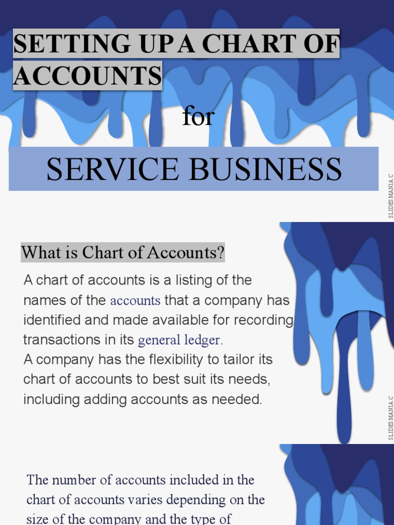 Chart of Accounts for Service Businesses | PDF | Expense | Equity (Finance)