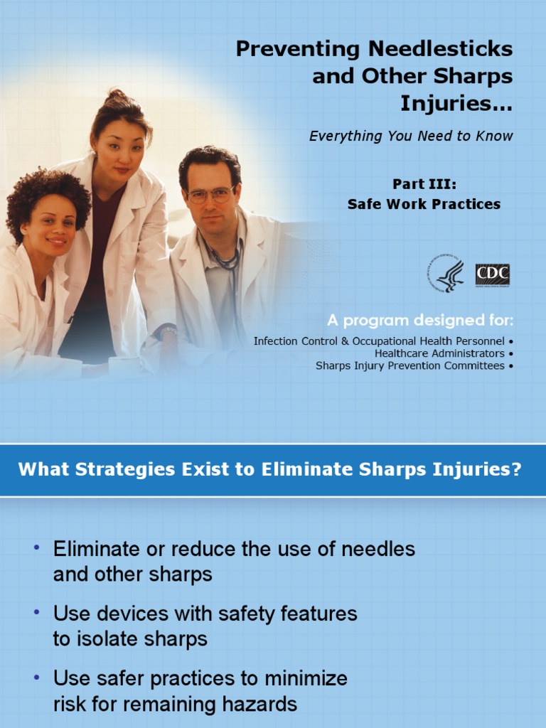 4 Preventing Needle Sticks Part I I I | PDF | Health Care | Clinical ...