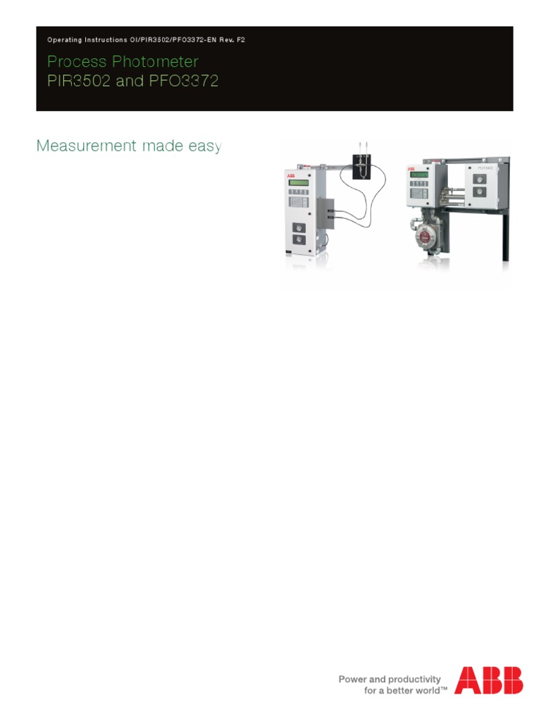 ABB H2S Analyser Manual | PDF