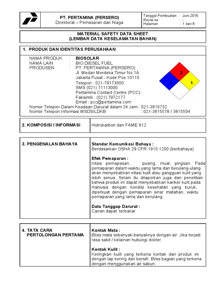 Msds Bio Solar | PDF