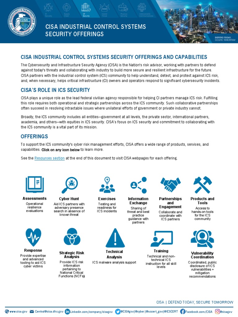 Ics Security Offerings Fact Sheet S508C | PDF | Security | Computer ...