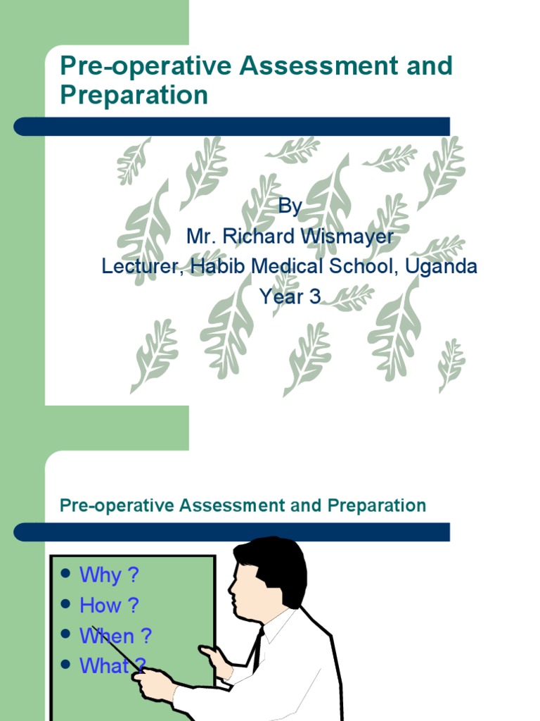 Preoperative Preparation of Patient For Surgery | PDF | Heart | Health Care