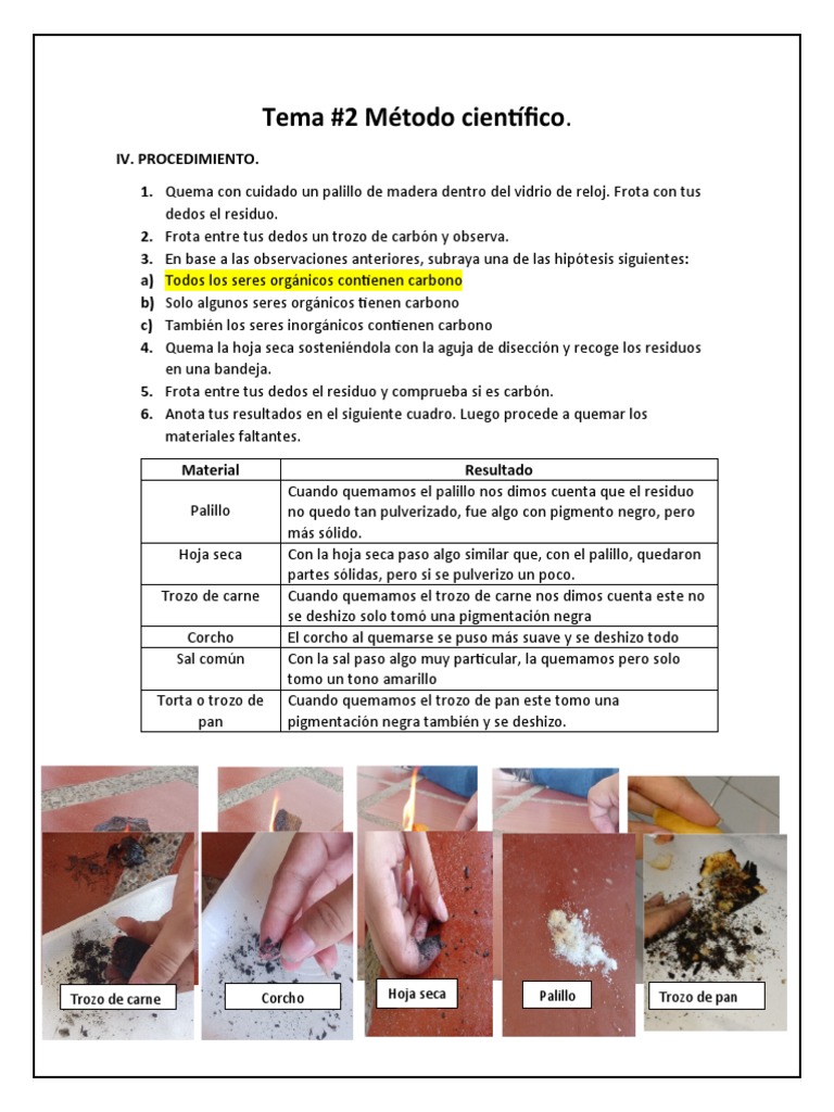 Tema #2 (Metodo Cientifico, Laboratorio) | PDF | Método científico | Teoría