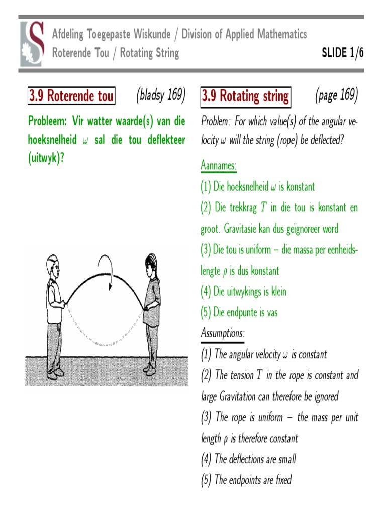 16.rotating String Slides | PDF | Theoretical Physics | Quantity