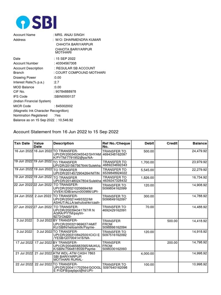 Bank Statement WPS Office | PDF | Personal Identification Number | Applications Of Cryptography