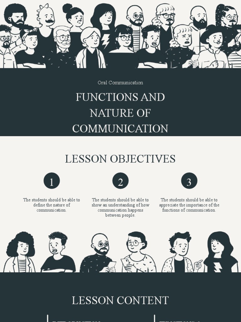 Oral Com Functions of Communication | PDF | Communication | Information
