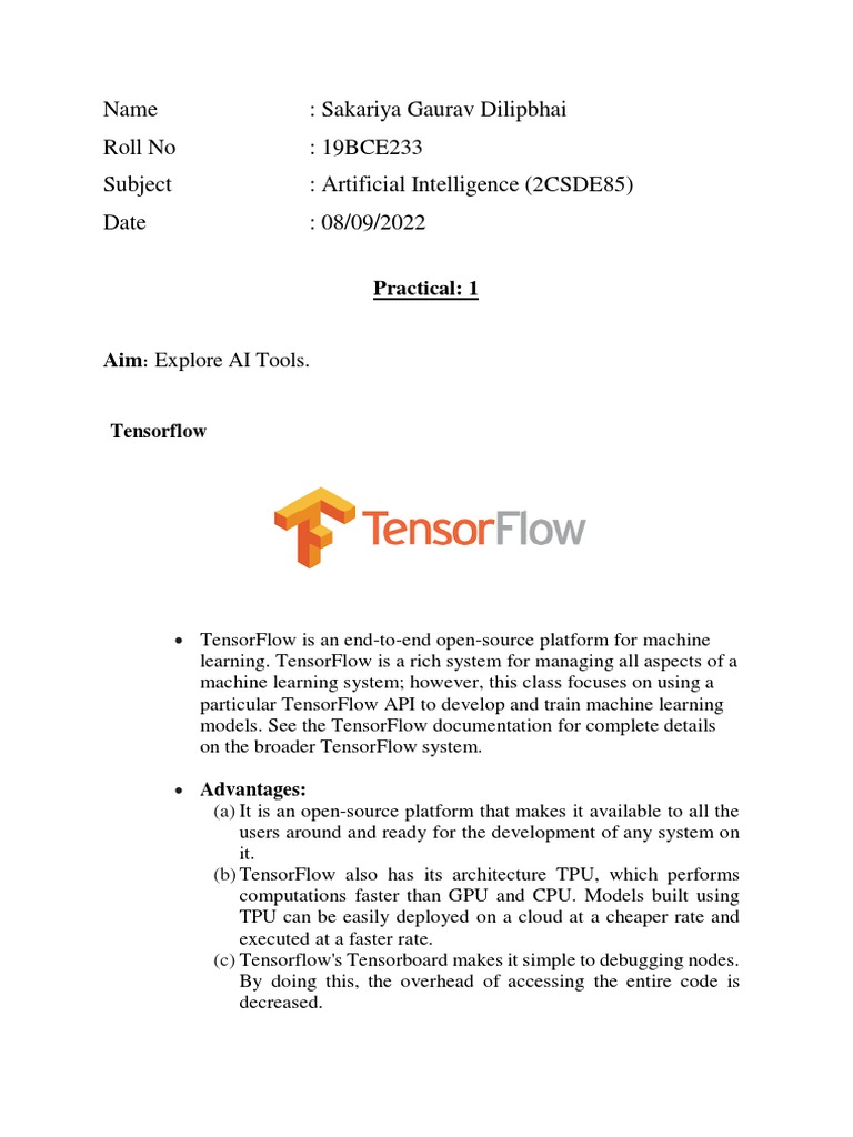 19BCE233 AI Practical 1 | PDF | Cognitive Science | Computer Science