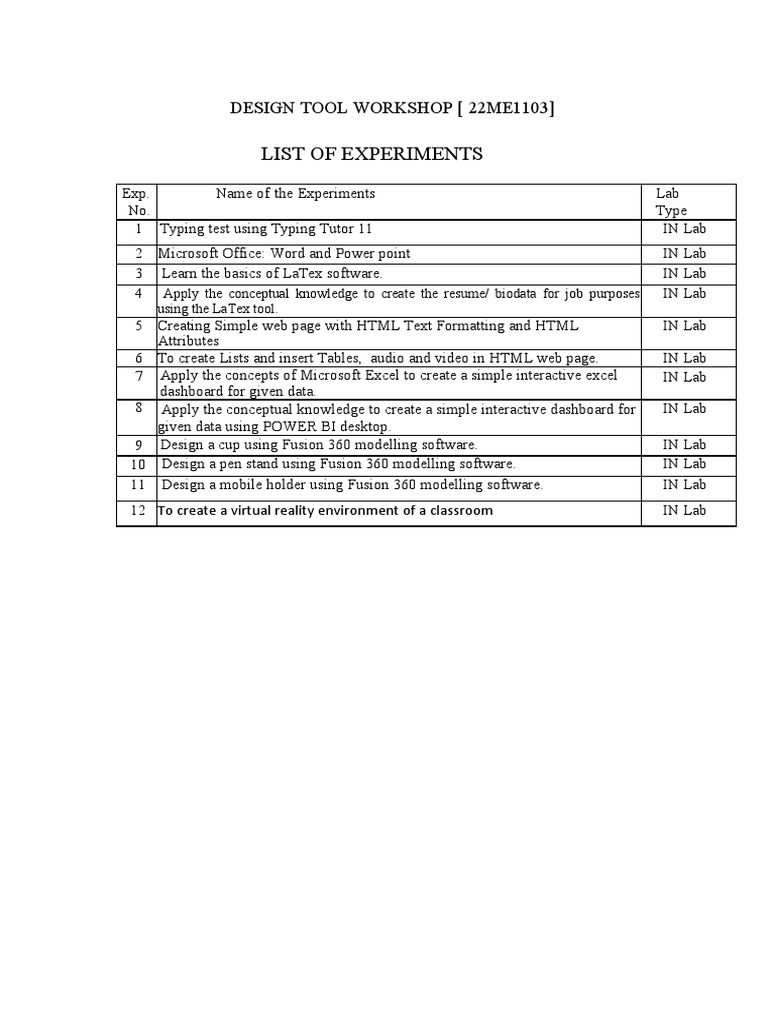 DTW Experiment List | PDF | Computers