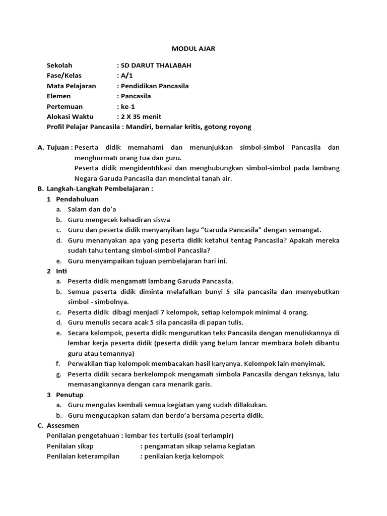 Modul Ajar & LKPD | PDF
