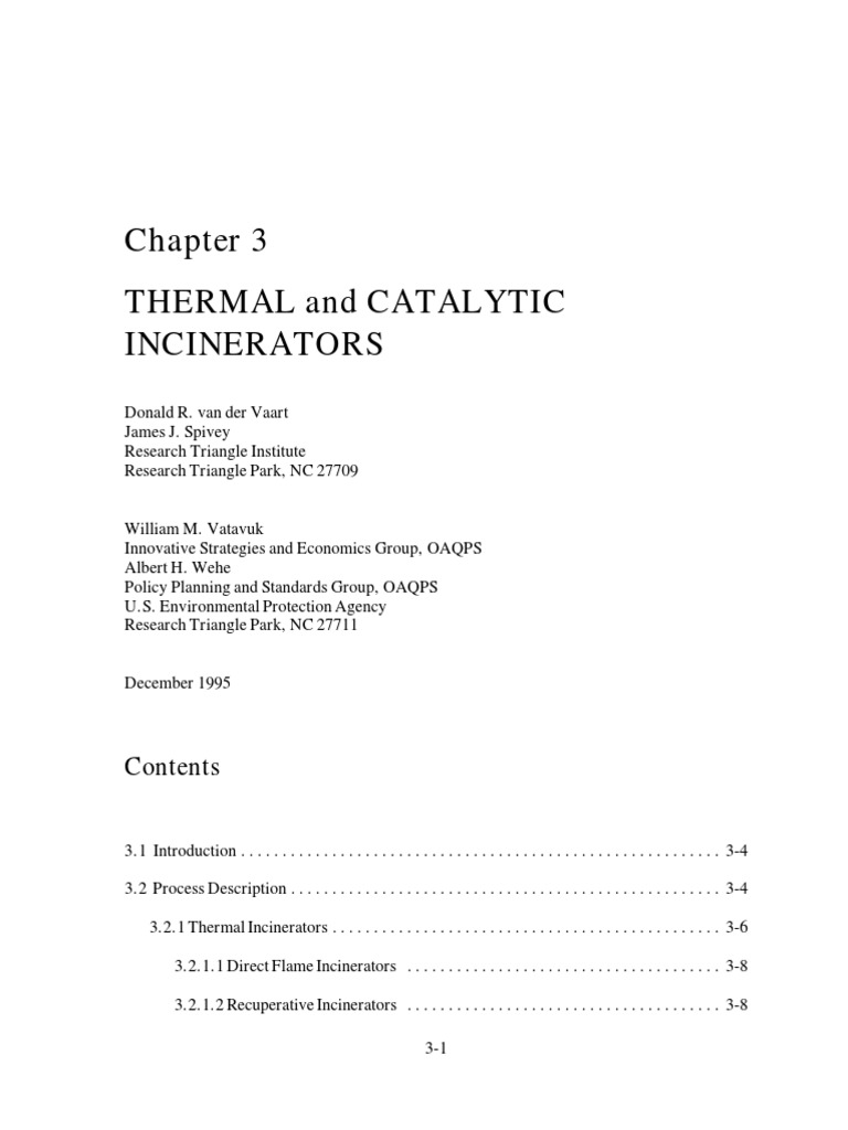 Thermal and Catalytic Combustion | PDF | Combustion | Incineration