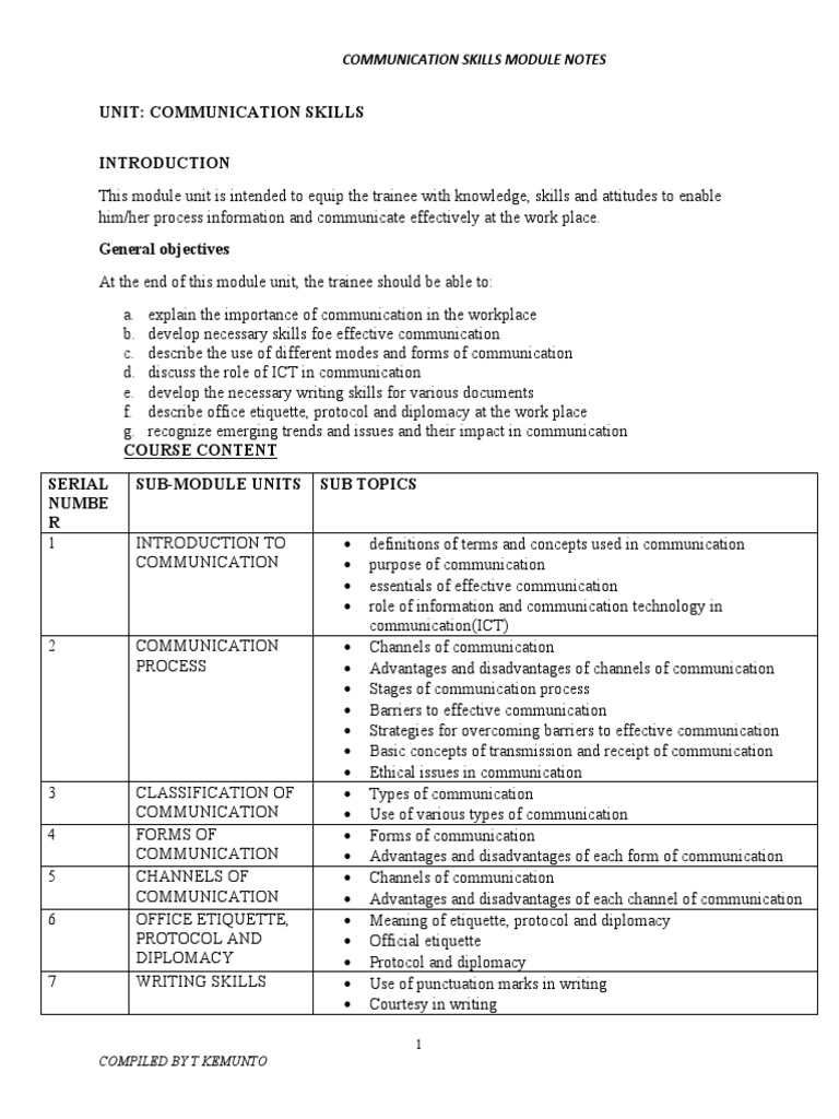 Updated 2 Comm Skills | PDF | Communication | Information