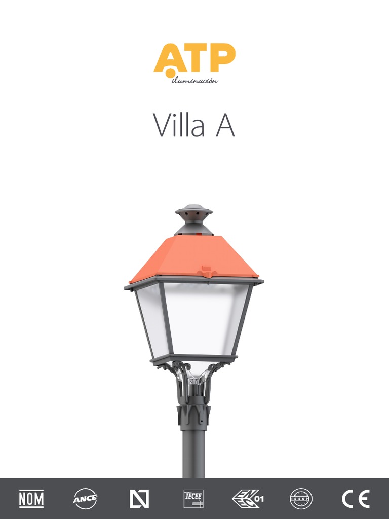 Atp Iluminacion Ficha Tecnica Villa A | PDF | Diodo emisor de luz ...
