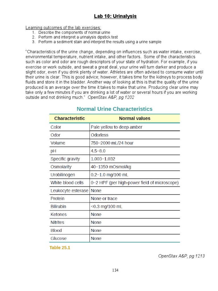 AP2 Lab10 Urinalysis Lab SP21 | PDF | Urine | Medical Specialties
