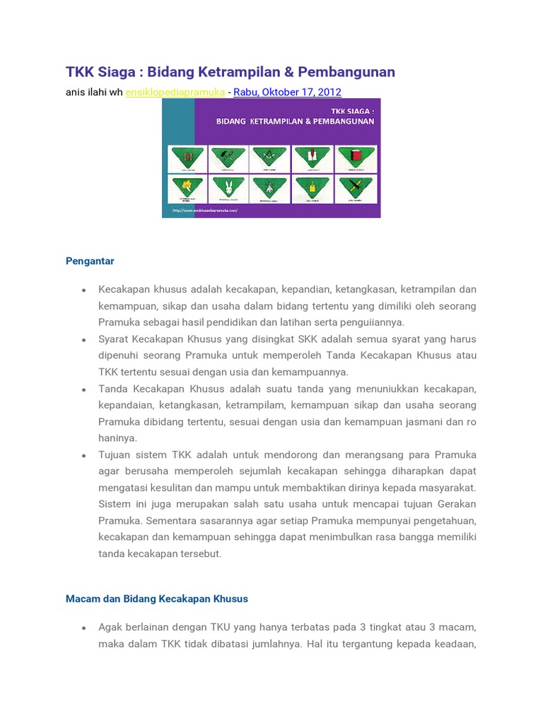 Atribut Pramuka Siaga | PDF | Griya & Taman