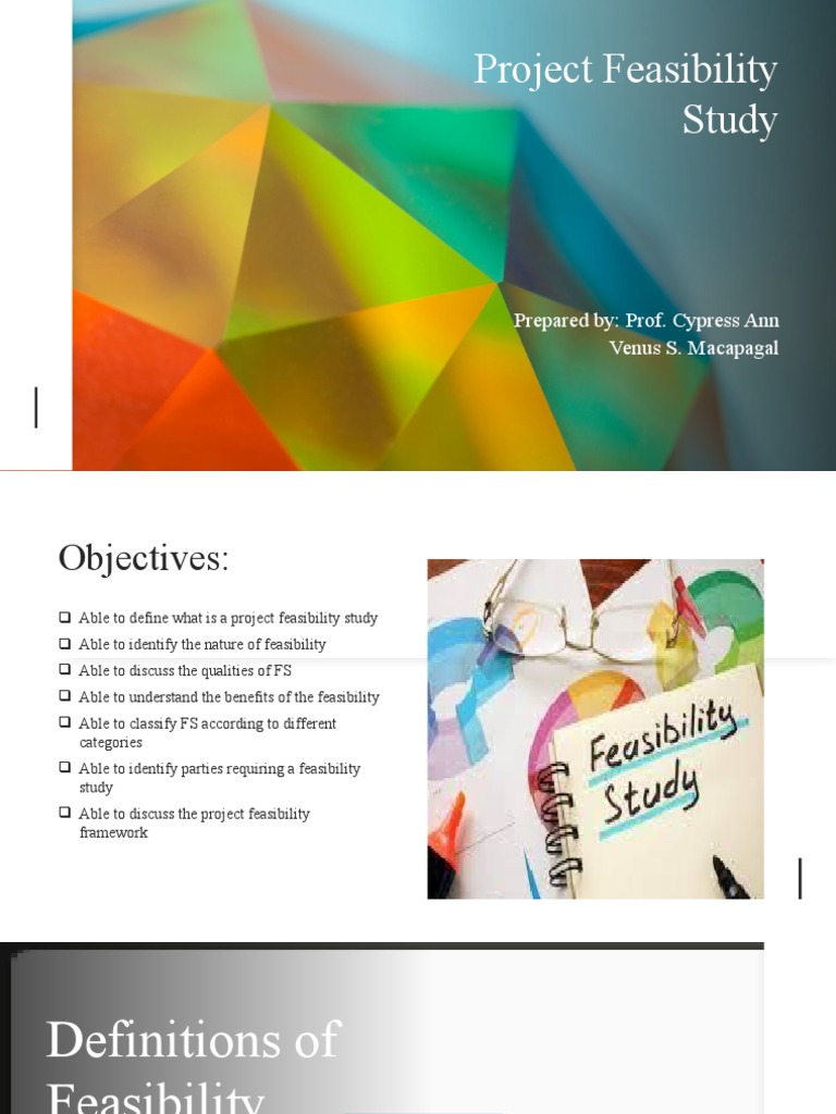 Module 1-Project Feasibility Study-Intro | PDF | Feasibility Study ...