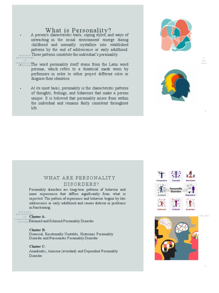 Defense Mechanisms in Personality Disorders | PDF | Borderline ...