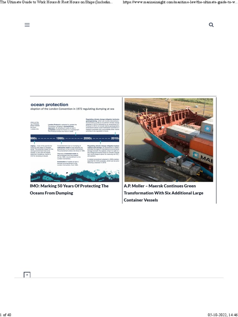 The Ultimate Guide To Work Hours & Rest Hours On Ships (Including STCW ...