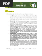 Oral Language Development | PDF | Fluency | Second Language