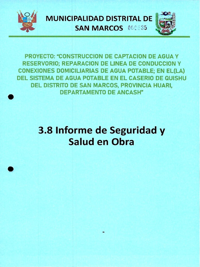 Estudio de Seguridad y Salud en Obra | PDF