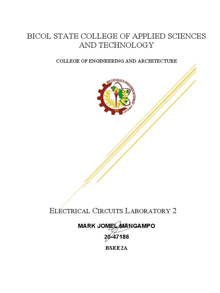 Laboratory Experiment 1 | PDF | Electrical Network | Resistor