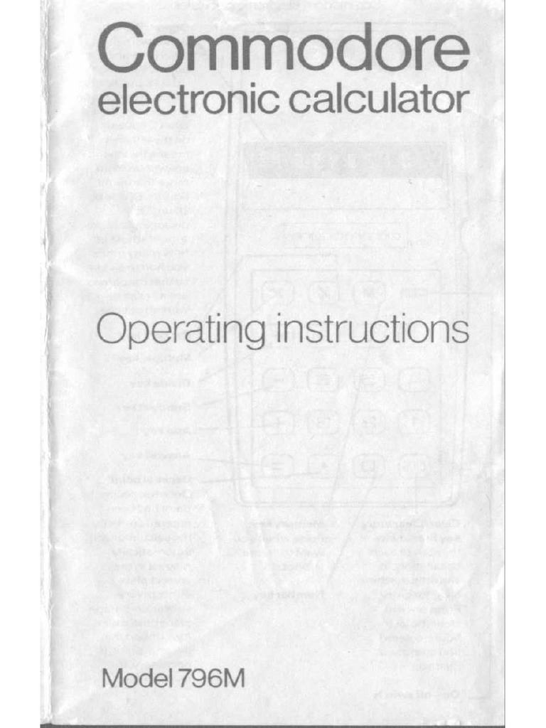 Commodore 796M | PDF