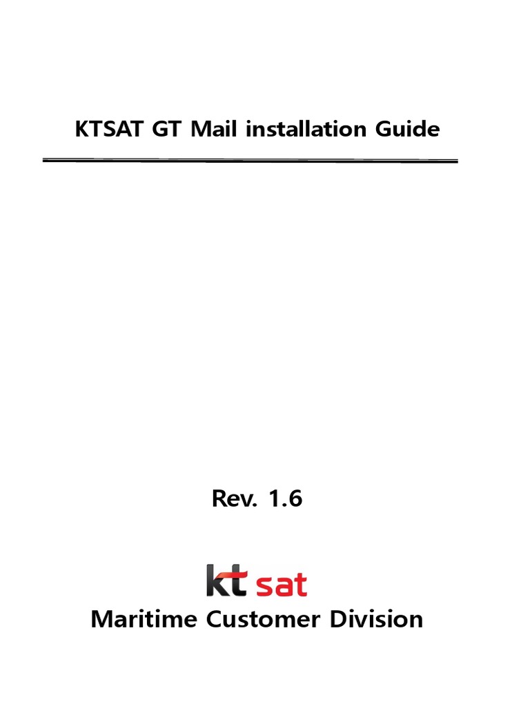KTSAT GT Installation Guide Rev1.6.1 KOR | PDF