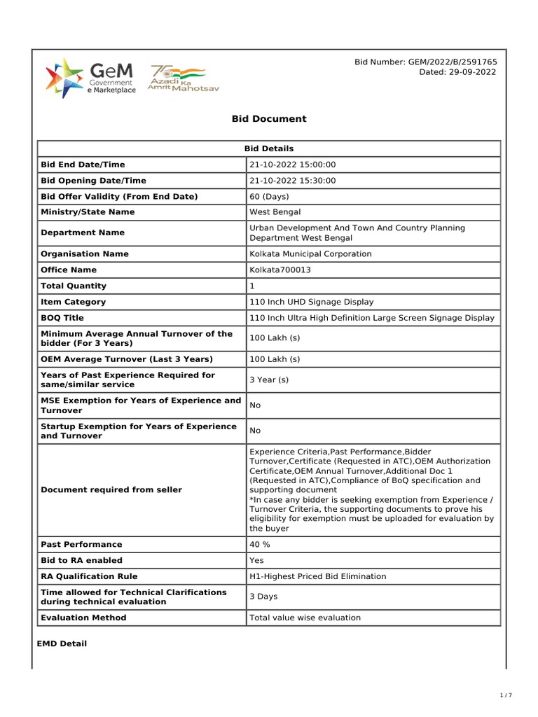 Bid Document | PDF | Auction | Accountant