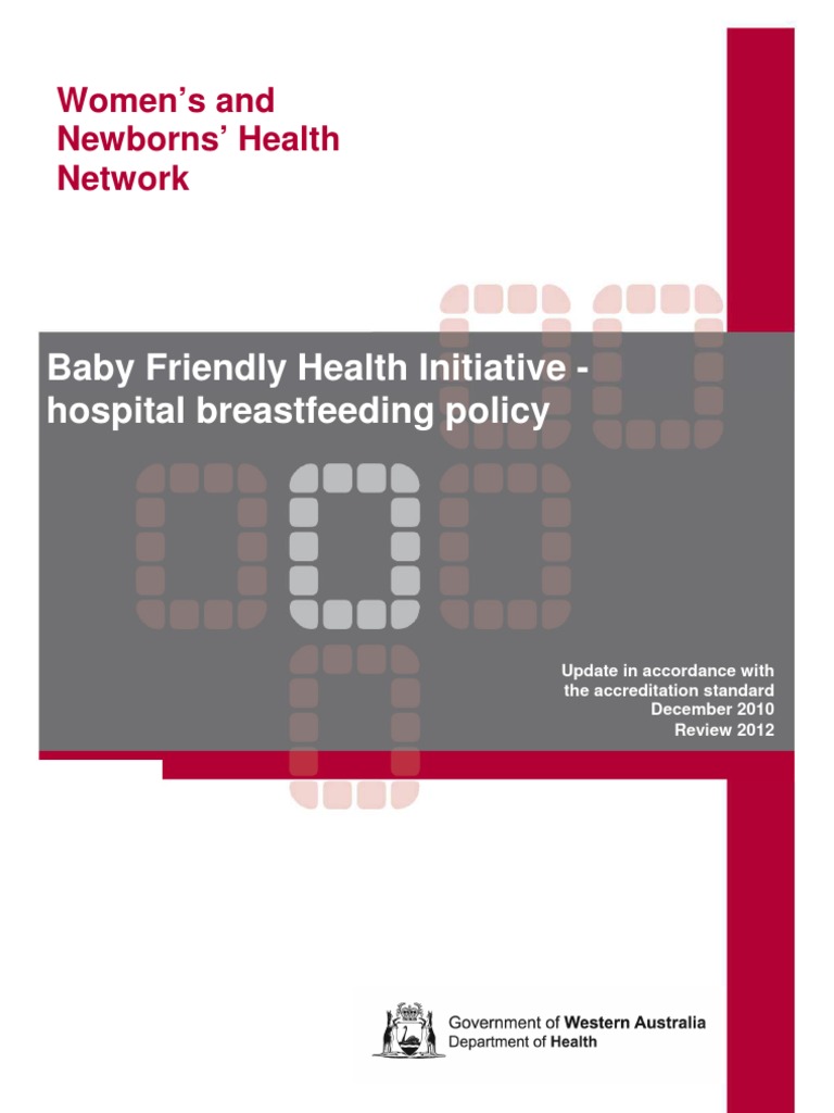 Baby Friendly Health Initiative - Hospital Breastfeeding Policy | PDF ...