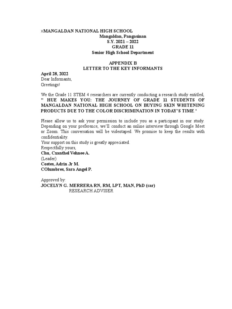 Validation Letters | PDF | Human Body | Race (Human Categorization)