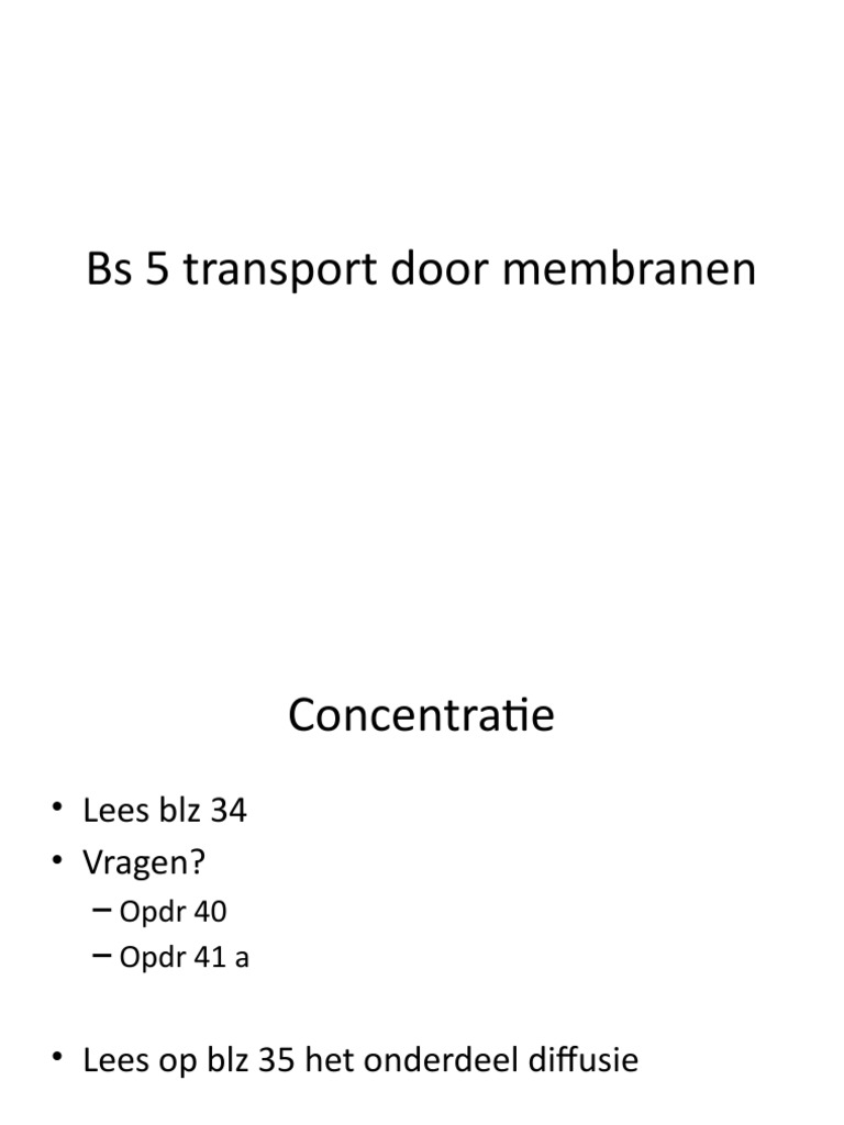 Transport Bs 5 Vwo | PDF