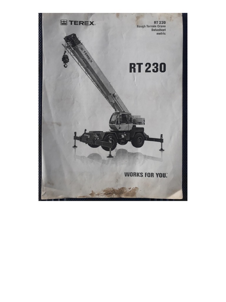 Manual Terex RT230 | PDF