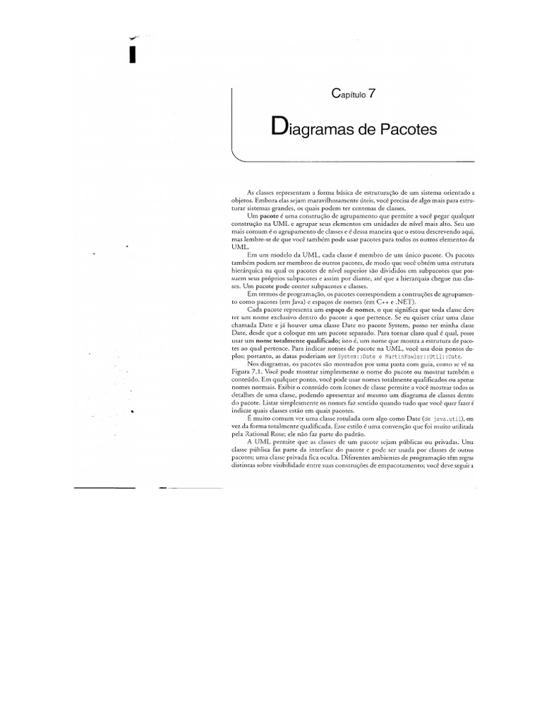 Cap 7-Diagrama de Pacotes-Livro UML Essencial 3ed Fowler | PDF