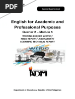 English: Quarter 4 - Module 5 Research Report | PDF | Learning | Statistics