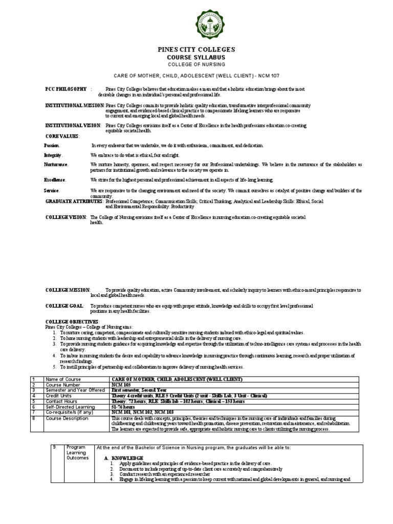NCM 107 | PDF NCM 107 | PDF