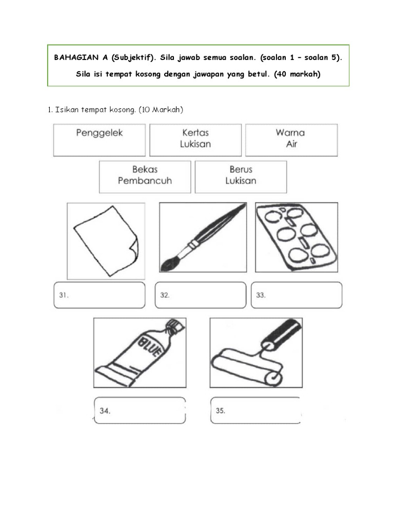 Soalan PSV Tahun 6 | PDF
