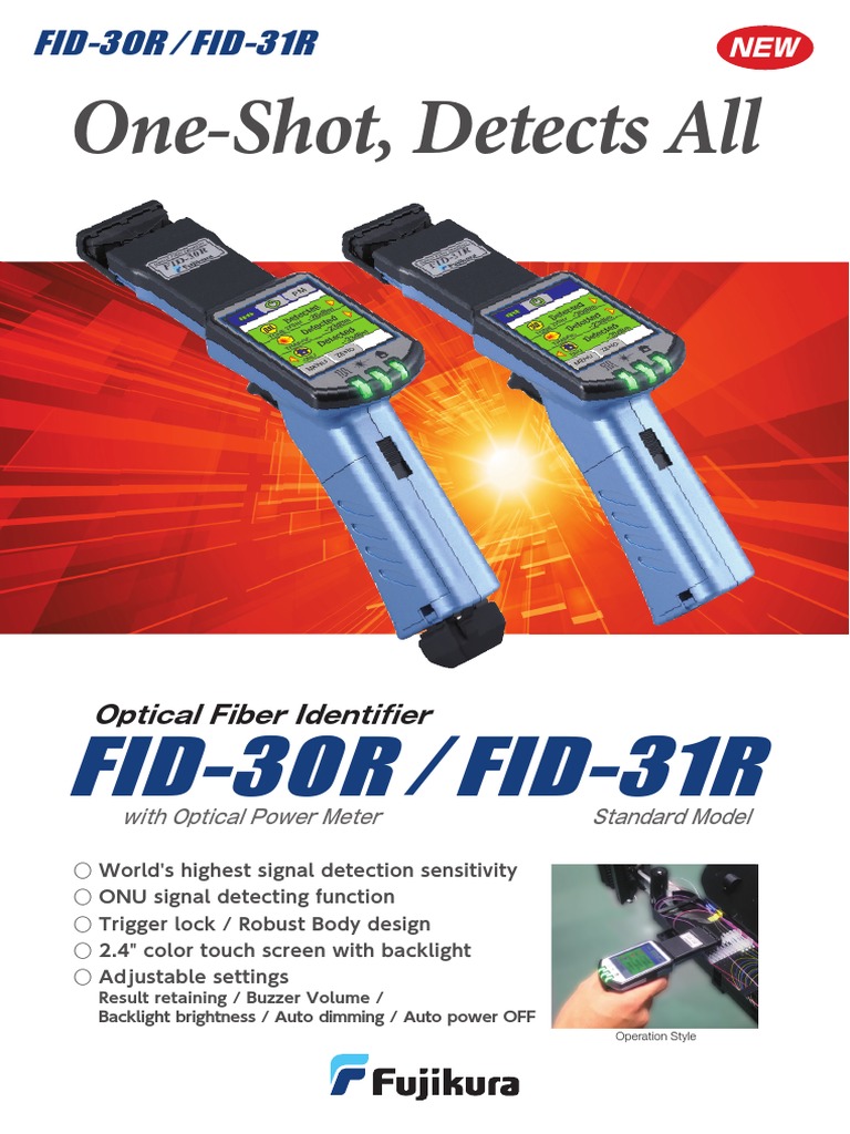 Fujikura FID-30R - FID-31R - Brochure | PDF | Optical Fiber ...