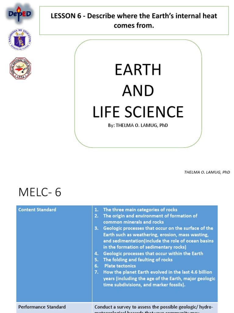 Module 6 The Earth S Internal Heat PDF | PDF