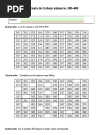 Actividades Números del 800 al 900 | PDF