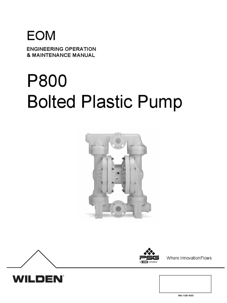 p800 Plastic Eom | PDF | Pump | Valve