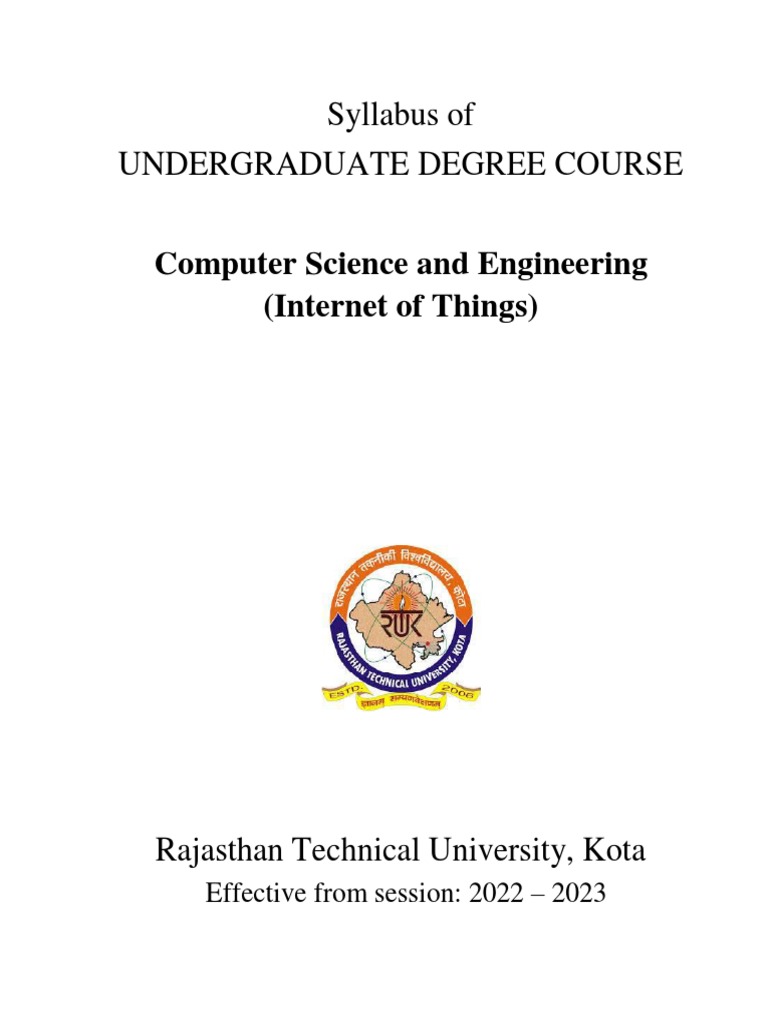 Syllabus CSE (IOT) III & IV Semester22-23 | PDF | Group (Mathematics) | Method (Computer ...