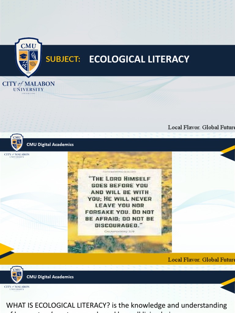 Ecological Literacy | PDF | Sustainability | Nature