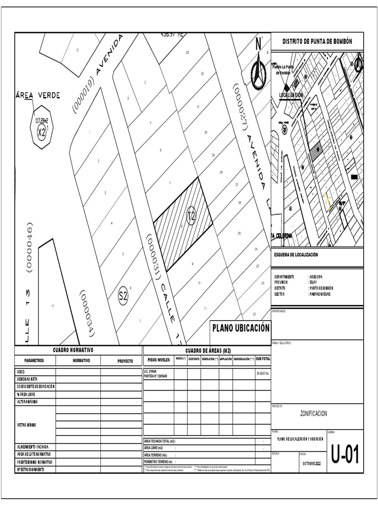 Plano Punta de Bombon | PDF