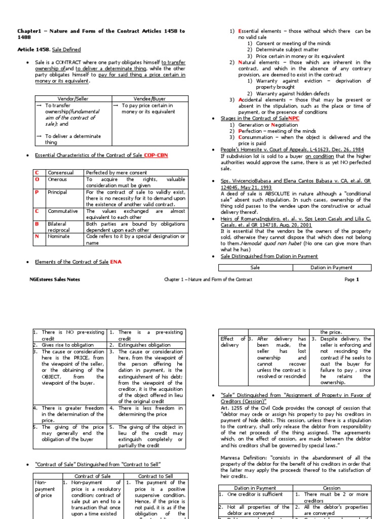 RFBT - Art. 1458-1488 | PDF | Prices | Sales